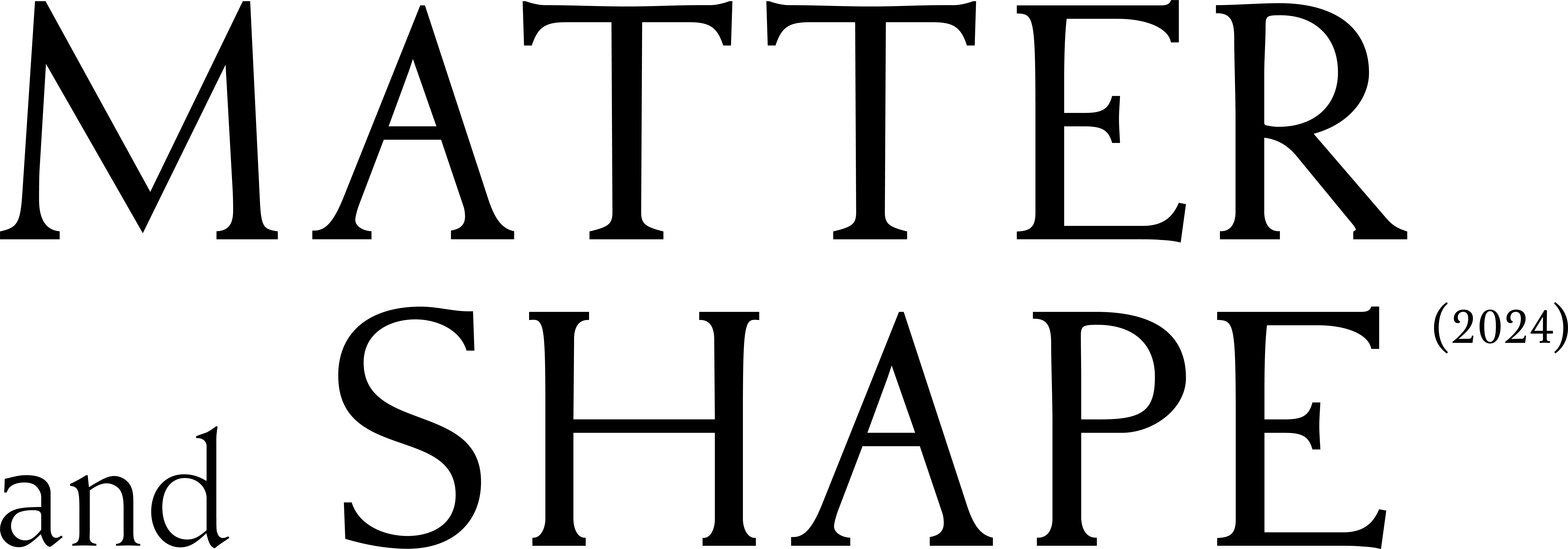 Matter and Shape | Exhibitors