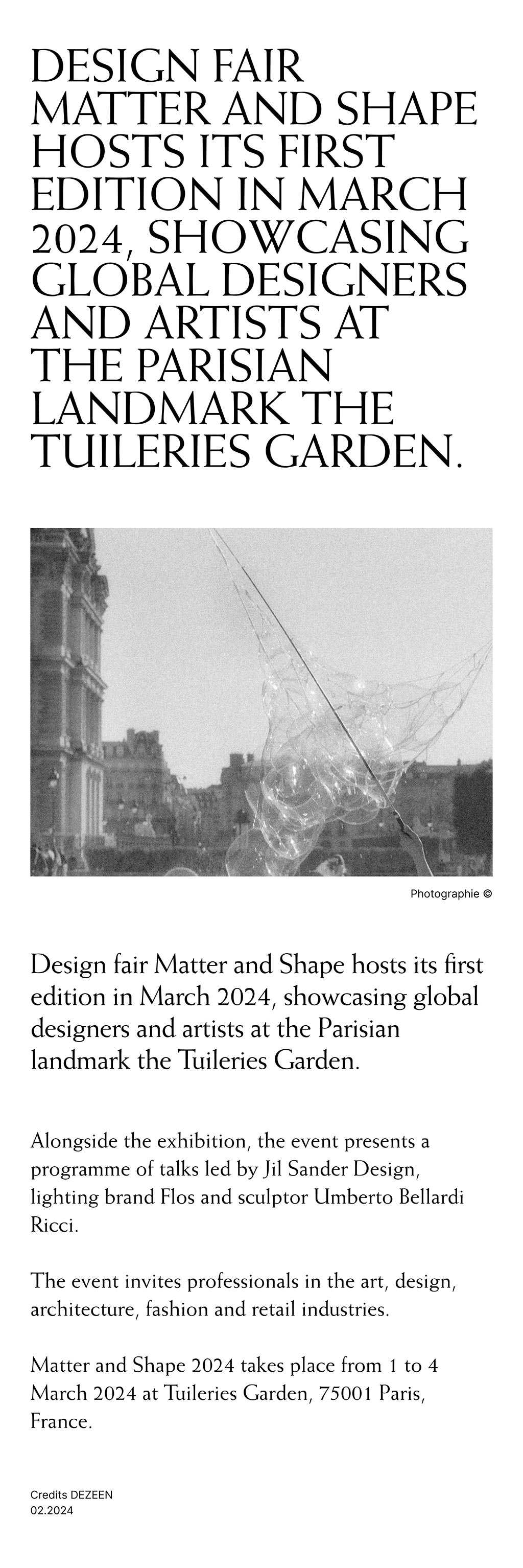 Matter and Shape | Press